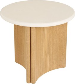 Kulatý odkládací stolek s betonovou deskou ø 50 cm Motril – House Nordic
