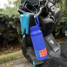 Quokka Echo modrá / Nerezová termoláhev s poutkem / 690 ml