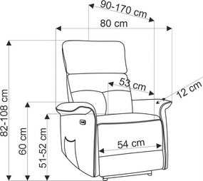 Masážní křeslo Semir II, zelená