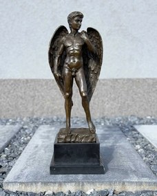 Bronzová socha Okřídlený David – inspirovaná Michelangelem