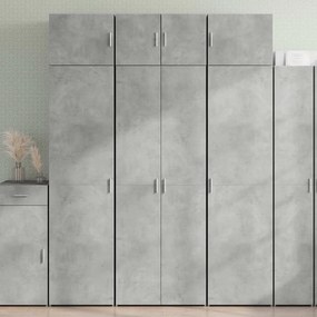 Úložná skříňka betonově šedá 70x42,5x225 cm kompozitní dřevo 3281332