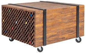 Odkládací stolek, teak, 60x60x38 cm 244515