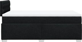 Box spring postel s matrací černá 120x200 cm textil 3285864