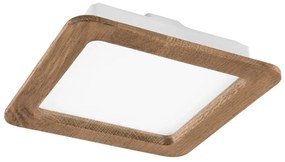 LED Podhledové svítidlo WOODY SPOT LED/17W/230V 3000K ořech 18,5x18,5 cm