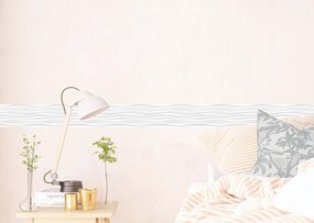 Samolepící bordura na zeď Bílá Abstrakce | 5 m x 13.8 cm | DWB8225