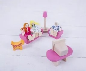 Bigjigs Toys Set rodinky do domečku / od 3 let