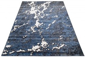 Kusový koberec BREEZE MU49A Moderní abstraktní tmavě modrý Rozměr: 160x220 cm