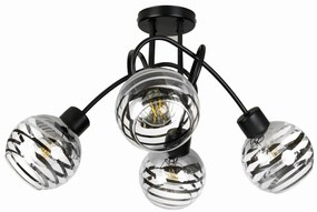 BERGE Stropní svítidlo LED LOFT 4xE27 GLASS BALL