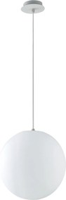 FAN I-GECO-SFERA-S30 Závěsné venkovní svítidlo Geco, bílá, 1 x E27, IP65, výška 150 cm - FANEUROPE