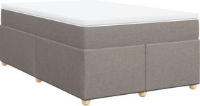 Box spring postel s matrací taupe 120x200 cm textil 3285370