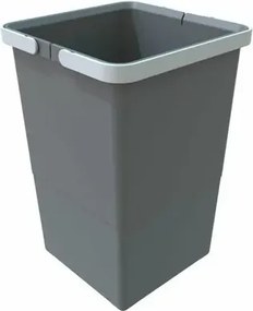 Elletipi MEDIUM 12 L Plastový koš s rukojeťmi šedá / bez víka / 34 x 2