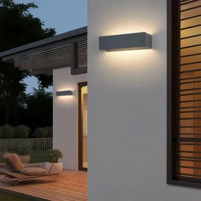Brilagi -LED Venkovní nástěnné svítidlo DONNANI LED/12W/230V 30 cm antracit IP44