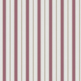 Vliesová tapeta na zeď, červeno-béžová, pruhy,  9816-6, Essential Stripes, ICH Wallcoverings