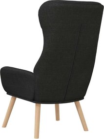 Relaxační křeslo černé textil 341296