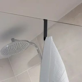 Spirella LIFT černá / Závěsný háček na dveře / 19 mm / ocel