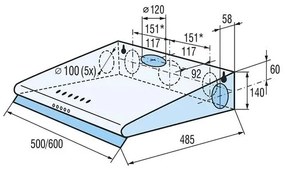 Mora OP640S Podstavný odsavač par