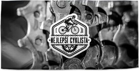 Sablio Ručník Nejlepší cyklista - 50x100 cm