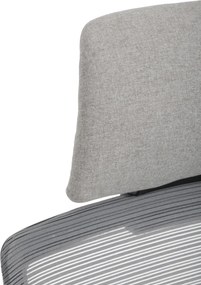 Ergonomická kancelářská židle AURELIE - šedá síťovina