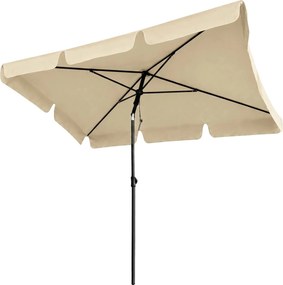 Zahradní slunečník FLOKS 200x125 cm béžový