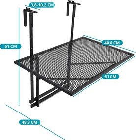 Závěsný skládací stůl