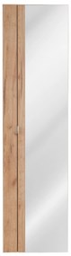 Koupelnová sestava CAPRI Oak Capri | dub zlatý: Vysoká skříňka se zrcadlem 803