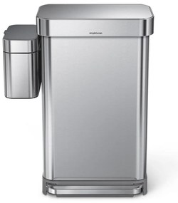 Šedá nádoba na kompostovatelný odpad 4 l - simplehuman