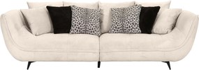XXXLutz POHOVKA BIG SOFA, textil, krémová, černá, bílá Stylife - Pohovky - 001877079101