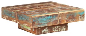 Konferenční stolek 80 x 80 x 28 cm masivní recyklované dřevo - Default Title
