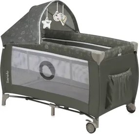LIONELO Postýlka cestovní Sven Plus Beige Olive / od 0 do 3 let / do 1