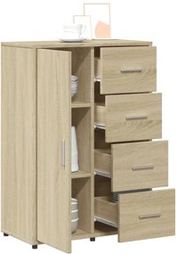 Příborníky 2 ks dub sonoma 60 x 31 x 84 cm kompozitní dřevo 3276590