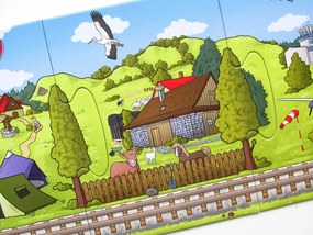 EFKO HRA Na výletě puzzle s příběhem skládačka s dřevěnou figurkou ef54648