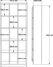 Knihovna Houseland Likota dub Castello