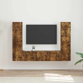 Sestava TV skříněk 6 ks Kouřový dub Kompozitní dřevo 3409110