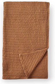 Hnědá bavlněná deka 150x200 cm Jaipur Chunky Waffle – Pineapple Elephant