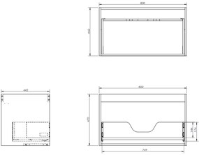 Mexen Orio, koupelnová skříňka 120 cm s pravým umyvadlem Vela, 1S, 1D, bílá matná, 91A13-12047-3-BBFF01-W23P01