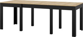 Rozkládací jídelní stůl Jord 140/260 cm dub Craft/černý