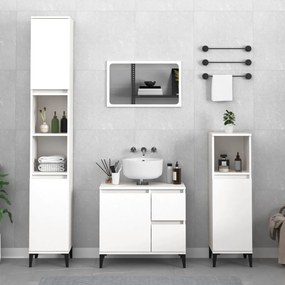 vidaXL Koupelnová skříňka 65 x 33 x 60 cm kompozitní dřevo [819829] Barva: Bílá