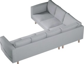 Potah na pohovku IKEA Norsborg rohová 5-místná barva šedá látka pletený vzor