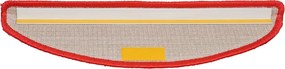 Schodové rohože 20 ks 56 x 17 x 3 cm červené, půlkulaté 3365844