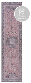 Růžový pratelný koberec běhoun 60x230 cm FOLD Somerton – Flair Rugs