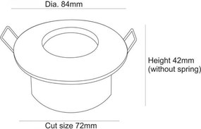 IMPR 110002 Zápustné svítidlo stříbrné GU5,3 35W 12V IP65 - DEKOLIGHT