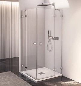 Polysan Polysan, FORTIS EDGE sprchové dveře bez profilu 1000mm, čiré sklo, levé, FL1210L