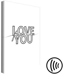 Obraz Love You Forever (1 panel) vertikální