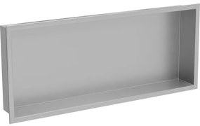 Mexen X-Wall-R zapuštěná police s límcem 75 x 30 cm, inox - 1910753010