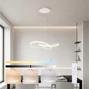 BRILAGI - LED Stmívat. lustr na lanku INFINITY LED/55W/230V 50x50 cm bílá + DO