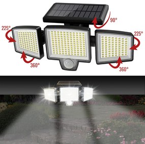 Bluegarden Bluegarden, LED solární lampa se senzorem pohybu 7W 6500K P60262, OGR-08398