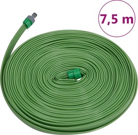 vidaXL Zavlažovací hadice se 3 trubkami zelená 7,5 m PVC [154360]
