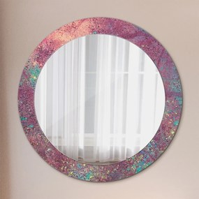 Kulaté dekorativní zrcadlo Festival barev fi 70 cm