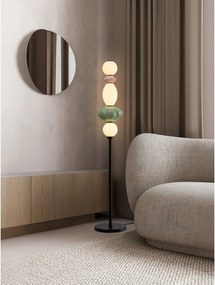 Keramická LED stmívatelná stojací lampa s keramickým stínidlem/se skleněným stínidlem (výška 136,5 cm) Oneta – Nova Luce