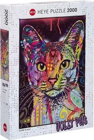 HEYE Puzzle Jolly Pets: Habešská kočka / 2000 dílků / 69 x 97 cm